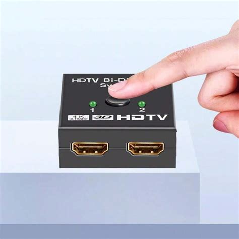 Divisor Compatible Con Hdmi 4k Interruptor Kvm Bidireccional 1x2 2x1