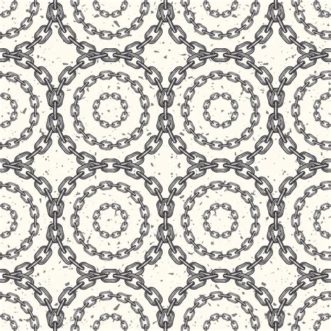 Premium Vector Chain Pattern With Circles Of Differesnt Size