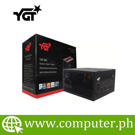 YGT TOP ONE W Power Supply KY ATX PLUS II Black Silver Shopee Philippines