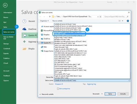 Esportare Un File XML Da Excel Pagination