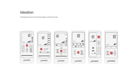 Human Machine Interface Mitsubishi AC Remote On Behance