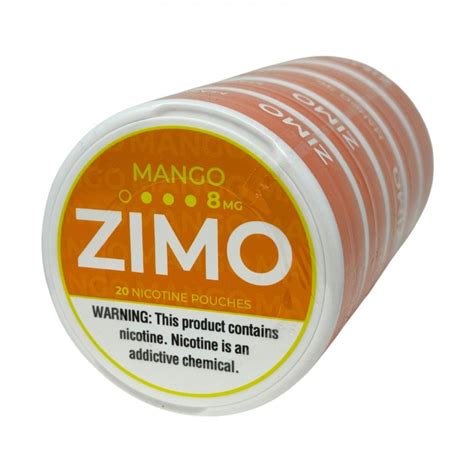Zimo Pouches 5pk Mango Nicotine Pouch Nic Pouch