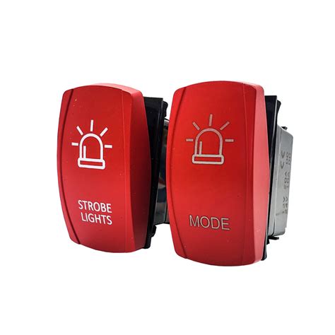 Strobe Lights Onoff Red Rocker Switch Flashing Control Power Busbar