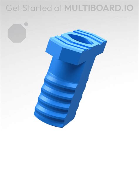 20 Mm Mid Thread Flat Head Small Thread Hole Shank T Bolt 3d Model By Multiboard On Thangs