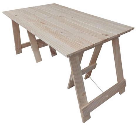 Unstained Trestle Tables Archives Rustic Living Plus Trestle Tables