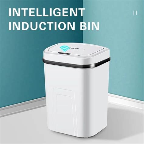 15L Smart Trash Can Wireless Sensor Automatic Trash Bin Nontouch