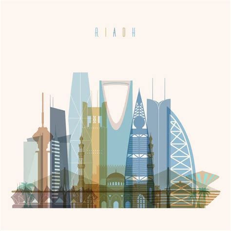 Riyadh Vector Skyline Stock Vectors Royalty Free Riyadh Vector Skyline