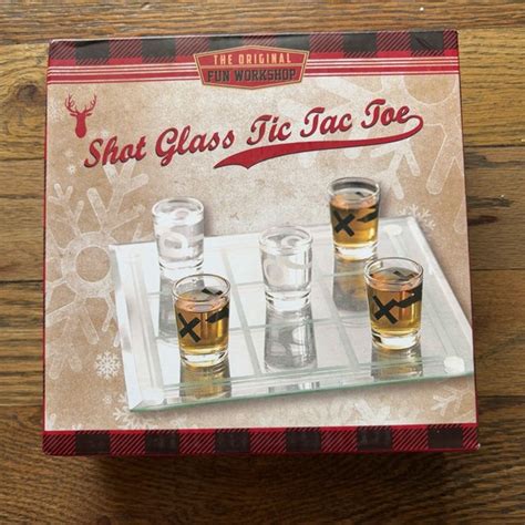 The Original Games The Original Fun Workshop Shot Glass Tic Tac Toe