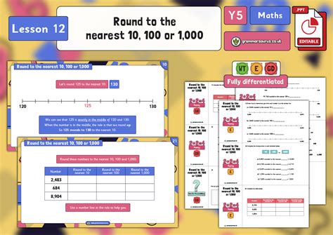 Year 5 Place Value Round To The Nearest 10 100 1000 Lesson 12