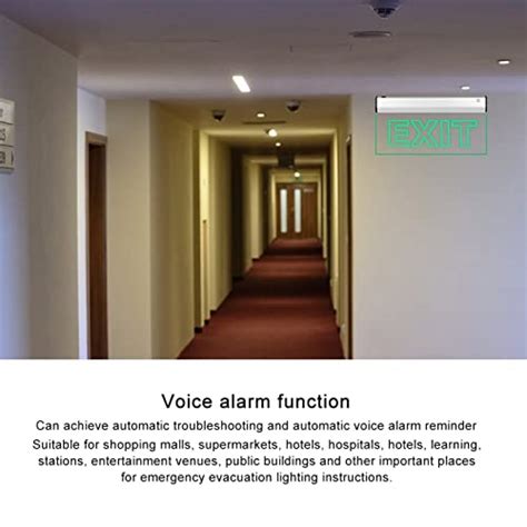 LED Exit Sign With Emergency Lights Emergency Exit Safety Indicator Light For Shopping Malls