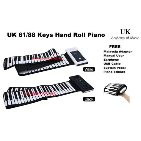 Rechargeable Bluetooth 61 88 Keys Waterproof Silicone Flexible Hand Roll Roll Up Piano Soft