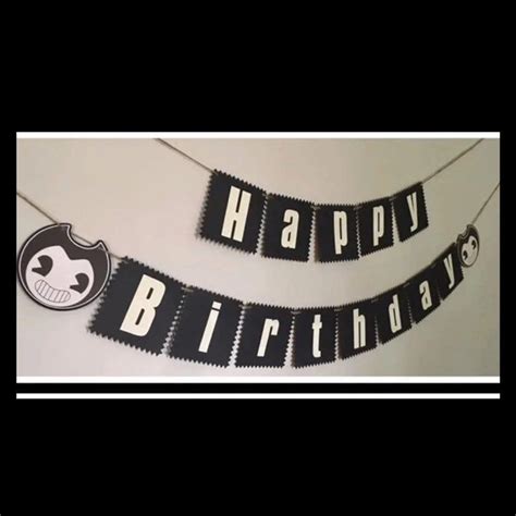 Bendy And The Ink Machine Bday Banner Mercari Bendy And The Ink