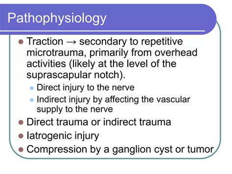 Suprascapular Nerve Entrapment Ppt