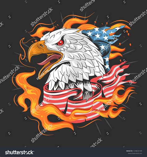 Eagle American Flag Tattoo