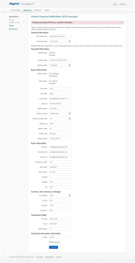 ขอคำแนะนำ เรื่อง Ipn Simulator ของ Paypal หน่อยครับ Technical Topics