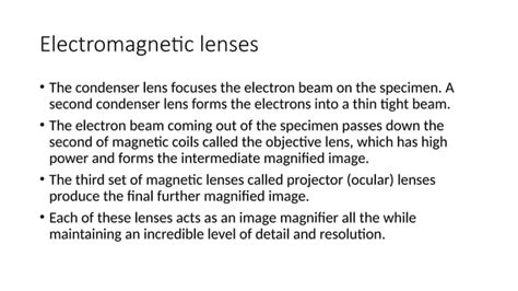 Principle Of Electron Microscopy 12 Pptx