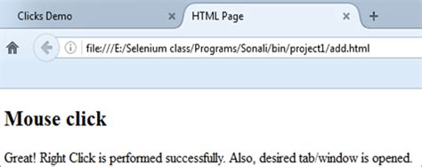 Selenium Actions Handle Double And Right Click In Selenium