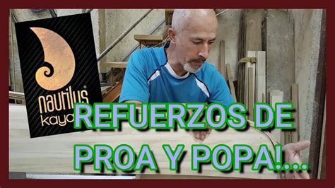 COLOCACION DE REFUERZOS DE PROA Y POPA EN UN KAYAK DE MADERA YouTube