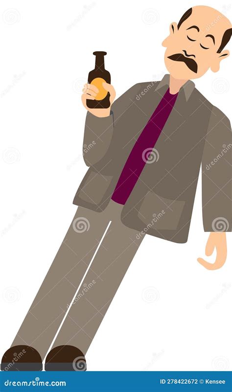 Tipsy Cartoon Man With Beer Stock Vector Illustration Of Business Tipsy 278422672