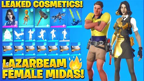 All New Leaked Skins And Emotes Lazarbeam Female Midas Marigold