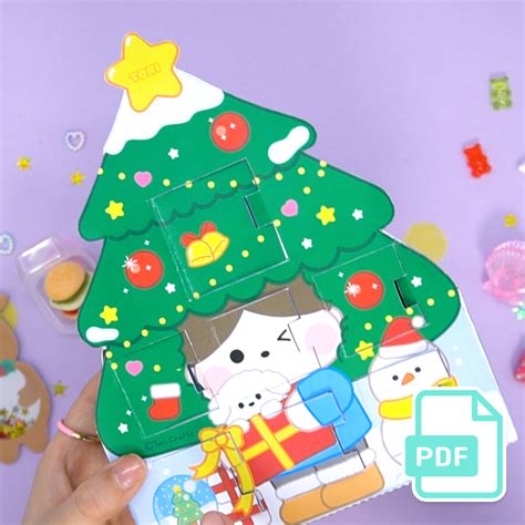 [선물포장] 크리스마스 어드벤트 캘린더 7day 카운트다운 도안 토리와 만들기