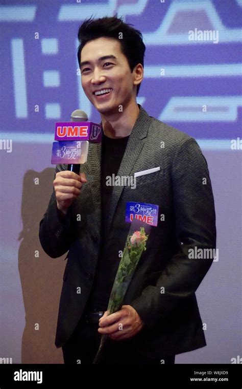 South Korean Actor Song Seung Heon Attends A Fan Meeting To Promote His