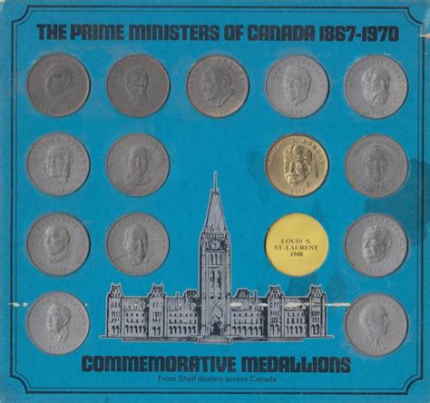 Canada Pm Set Of Prime Ministers Of Canada 1867 1970 Commercial