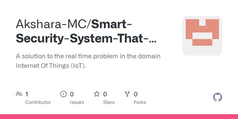 GitHub Akshara MC Smart Security System That Can Calculate Distance
