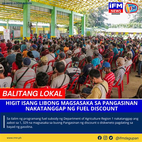 Higit Isang Libong Magsasaka Sa Pangasinan Nakatanggap Ng Fuel Discount