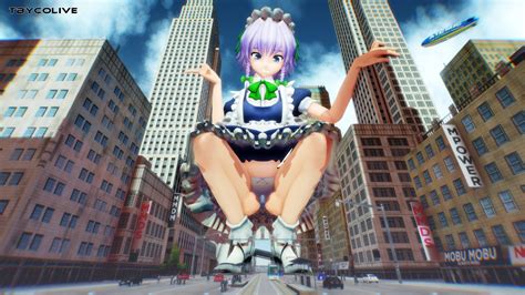 Mmd Giantess Sakuya Izayoi By Tbycolive On Deviantart