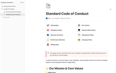 10 Free Employee Handbook Templates In Word And Clickup
