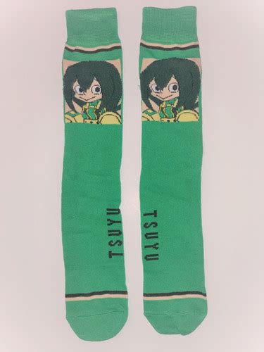 Anime My Hero Academia Tsuyu Asui Sinister Footwear Socks New Jersey