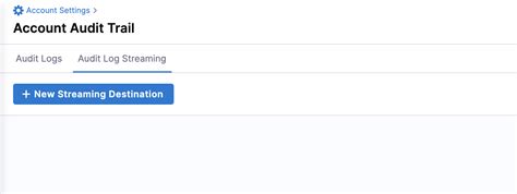 Configure Audit Streaming Harness Developer Hub