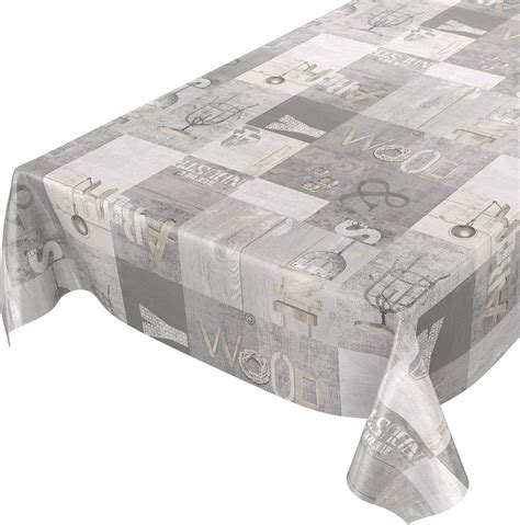 ANRO Nappe en Toile cirée Lavable Style Industriel Moderne Aspect