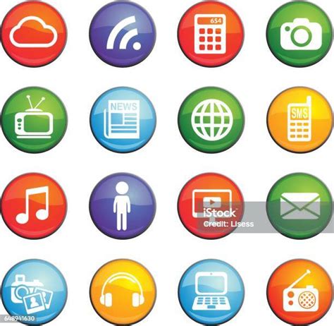 媒體圖示集向量圖形及更多信 文件圖片 信 文件 信封 圖標集 Istock