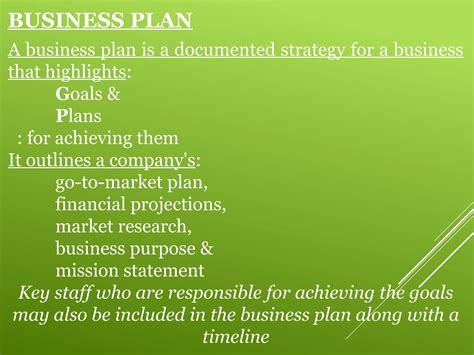 Business Plan Process Uses And Purposepptx