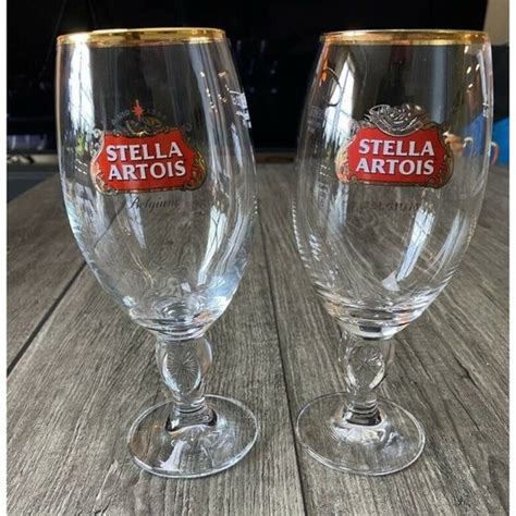 Stella Artois Dining Vintage Stella Artois Set Of 2 Belgium Beer