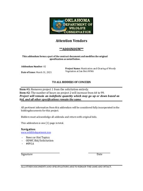 Fillable Online What Is The Difference Between An Addendum And An Fax Email Print Pdffiller