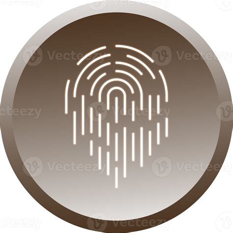 Free Push Buttons Finger Scan Identification Icon Element For