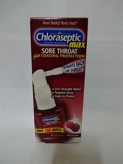 Chloraseptic Phenol Oral Anesthetic Demulcent Spray Sore Throat Wild