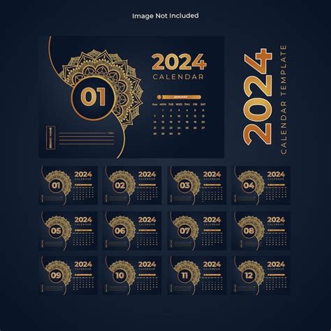 Premium Vector Desk Calendar Template