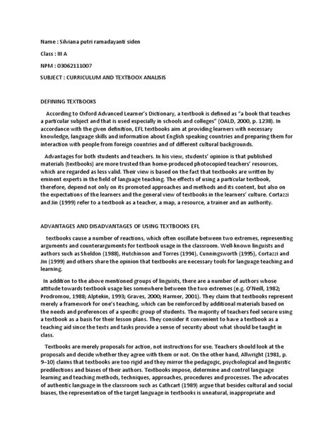 Curriculum Textboox Pdf Teaching Method Teachers