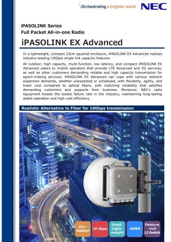 Ipasolink Ex Advanced Nec Corporation Pdf Catalogs Technical