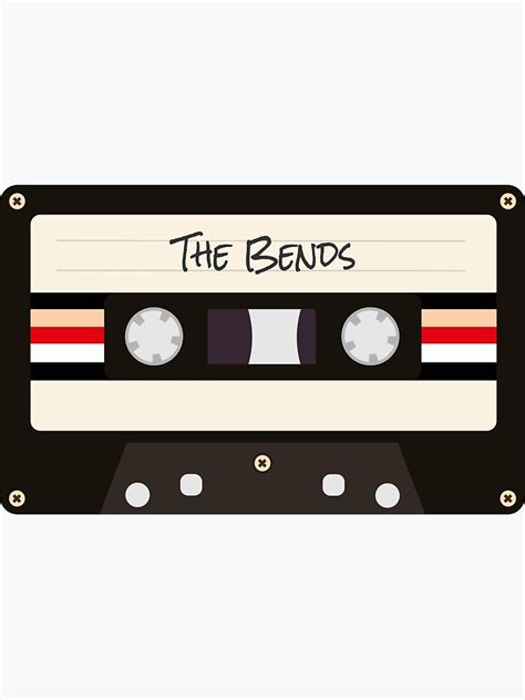 Radiohead The Bends Cassette Design Sticker For Sale By Bojkiw