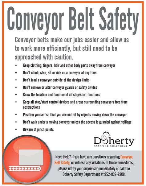 Conveyor Belt Safety Tips