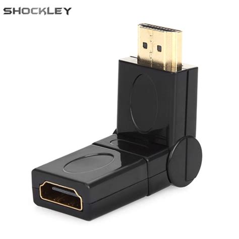 Shockley Hdmi Male To Female Swivel Adapter 360 Degree Angle Adjustable