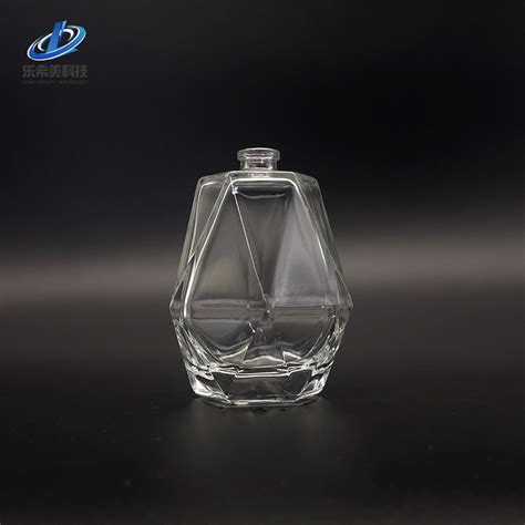 Empty Ml Glass Perfume Bottle Curved Shape No Thread Screw Bottleneck Sealing With Crimped