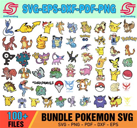 The Pokemon Svg Files Are Available For Free