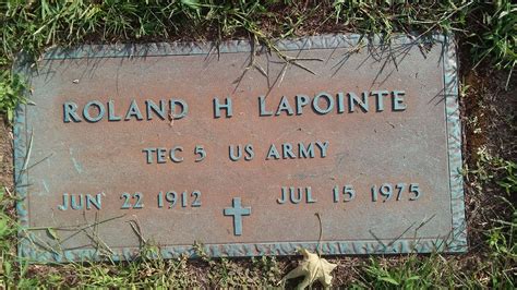 Roland Henry Lapointe Sr 1912 1975 Find A Grave Memorial
