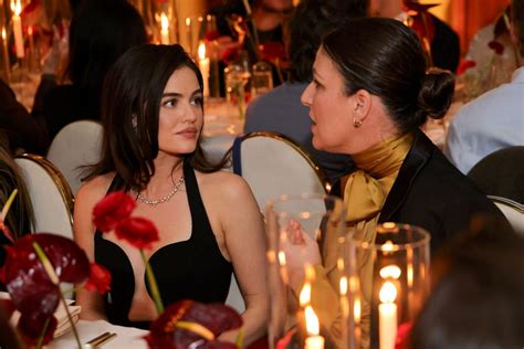 Lucy Hale Cleavage Black Plunge Halter Gown Pomellato La Dinner Hot